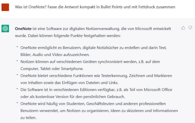 OneNote & ChatGPT: 5 Beispiele für die Nutzung des Chatbots ... OneNote & ChatGPT: 5 Beispiele für die Nutzung des Chatbots ...