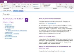 OneNote für die Schule: Vorlage für Lehrer & Schüler