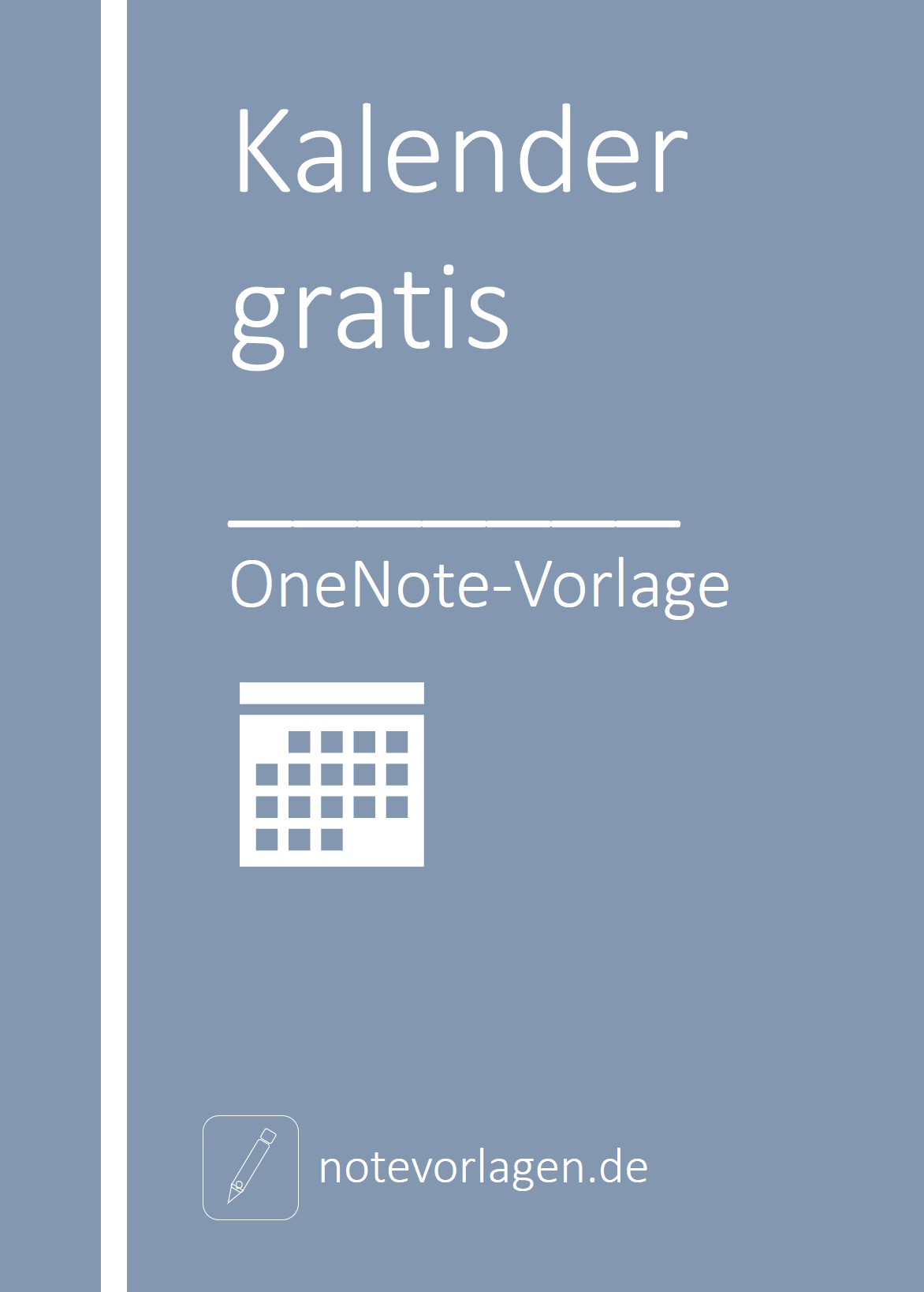Kostenloser OneNote Kalender als Download-Vorlage - NoteVorlagen.de